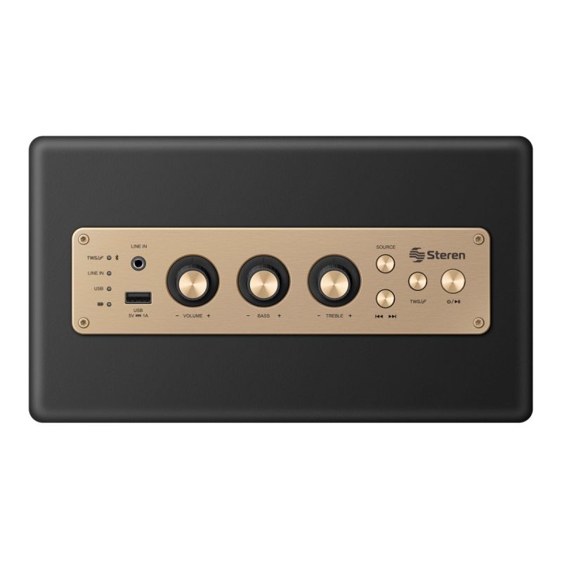 Parlante Bluetooth* TWS Party Link RetroTune Steren Tie