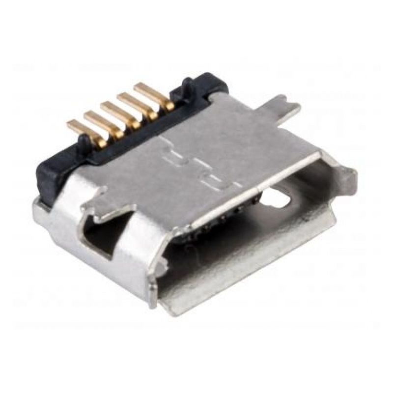 Jack micro USB para soldar, sin cubierta