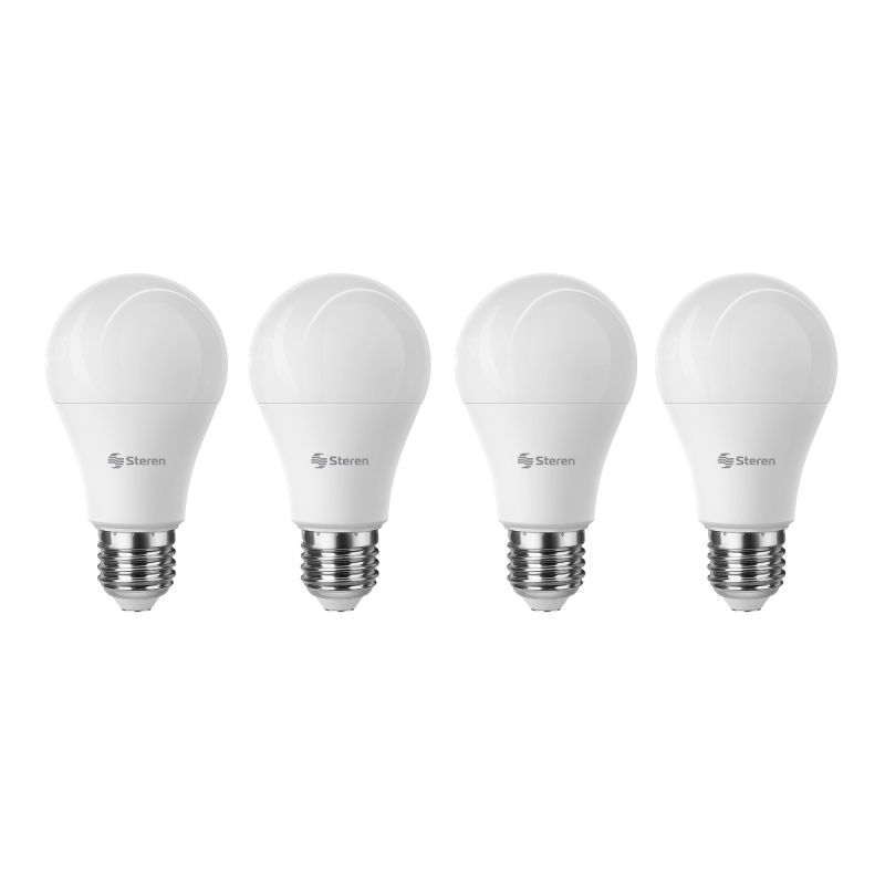 4 focos LED de luz fría, 12 W